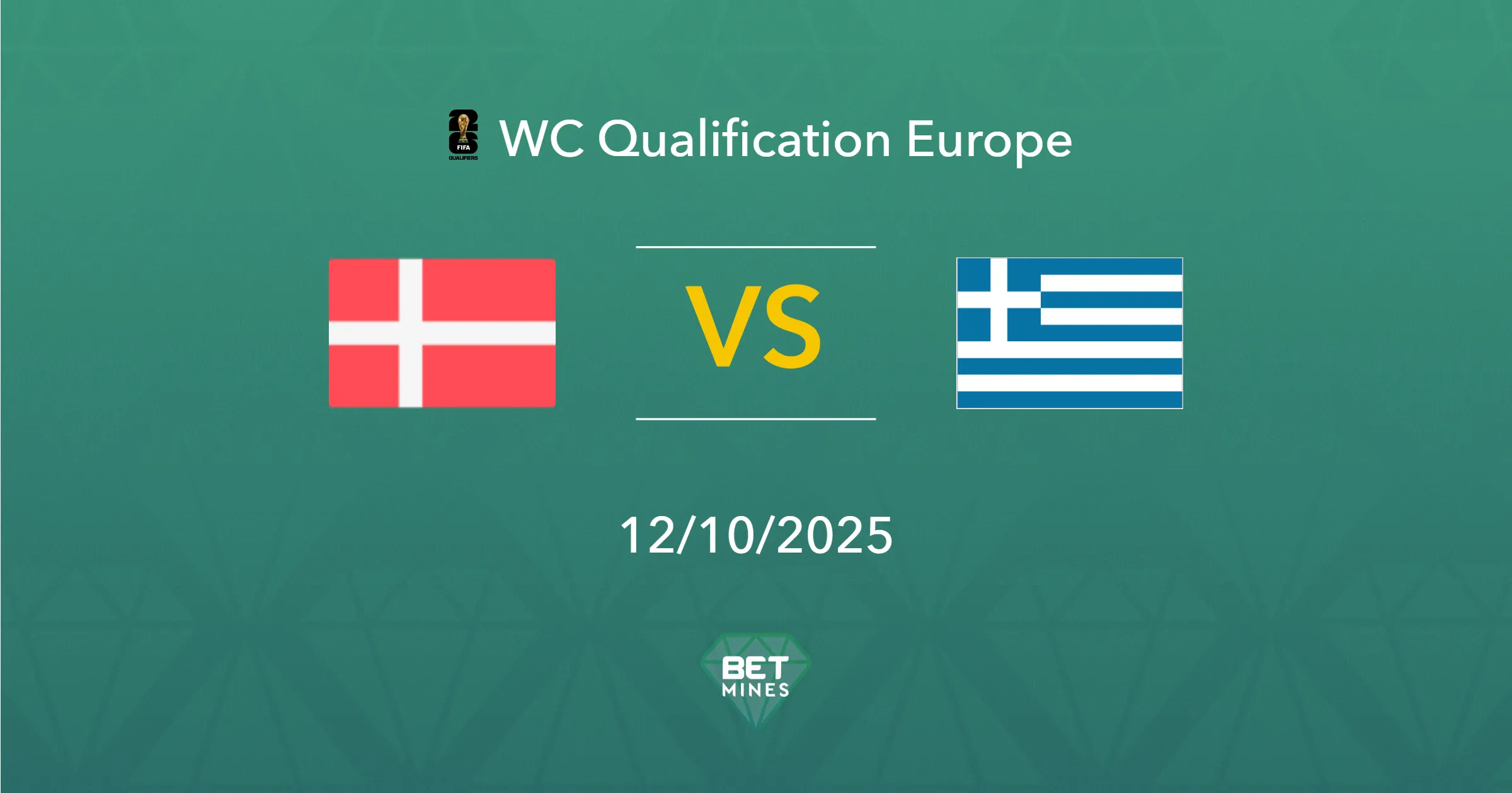 Palpite Denmark x Greece: análise, odds e apostas | BetMines